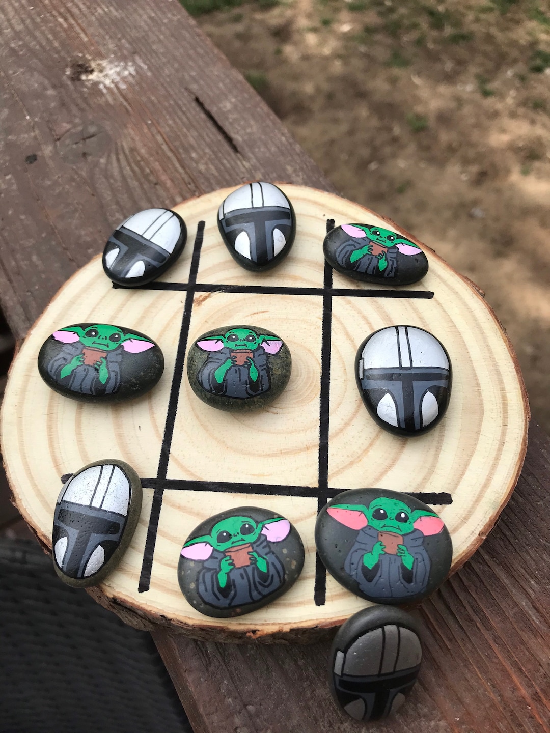 Mandalorian Tic Tac Toe // Mandalorian Baby Yoda // Disney Tic Tac Toe ...