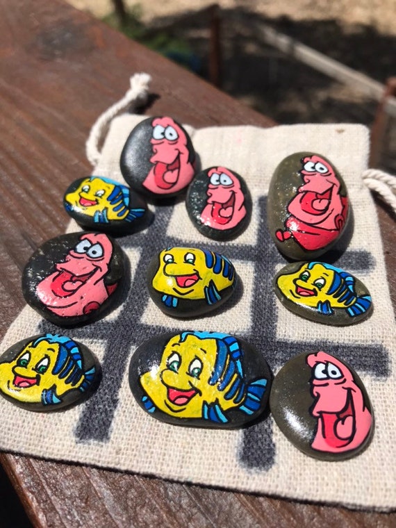 Little Mermaid Tic Tac Toe // Disney Tic Tac Toe Gift // | Etsy