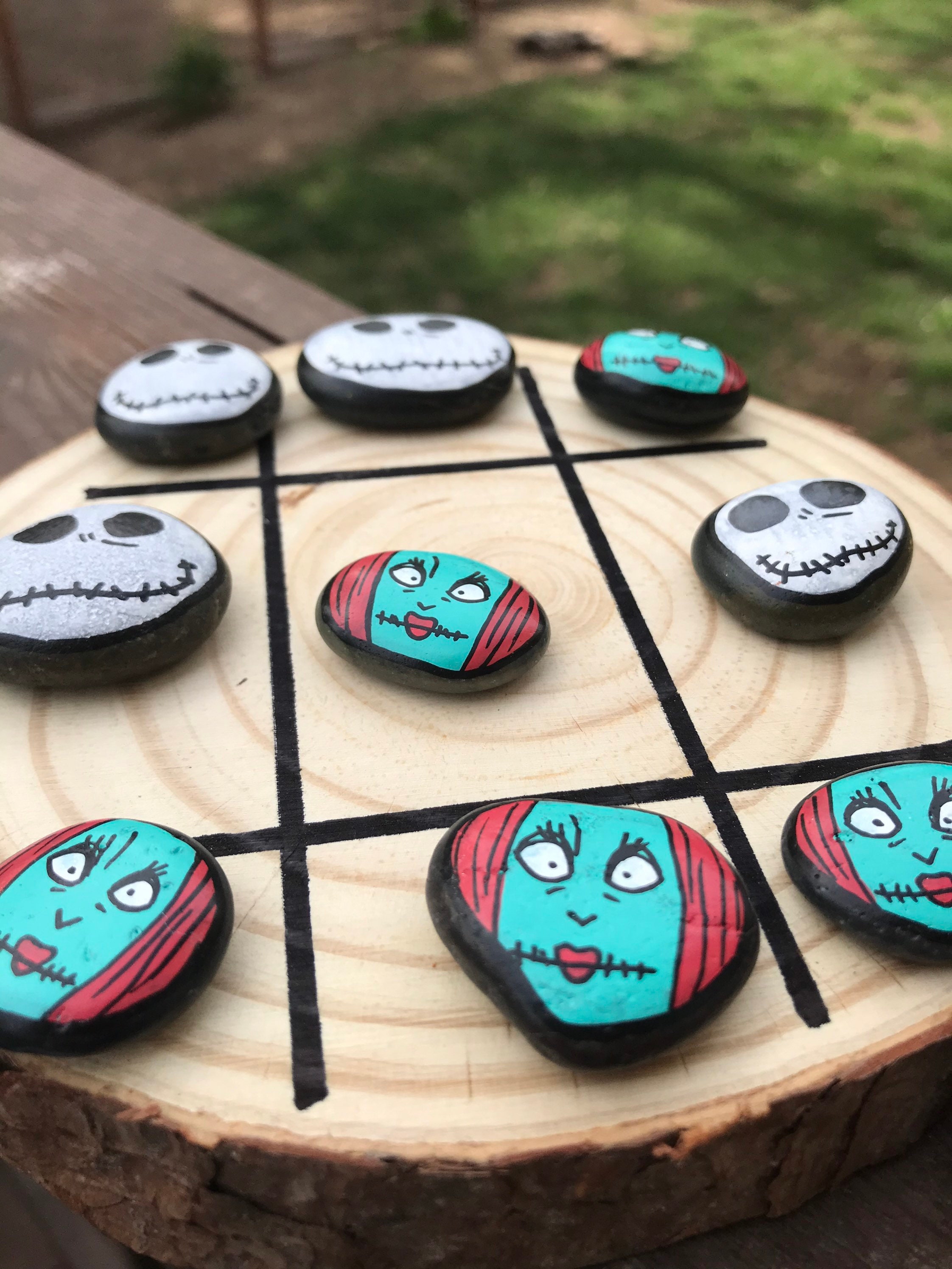 Nightmare Before Christmas Tic Tac Toe // Tabletop Game // Disney Tic ...