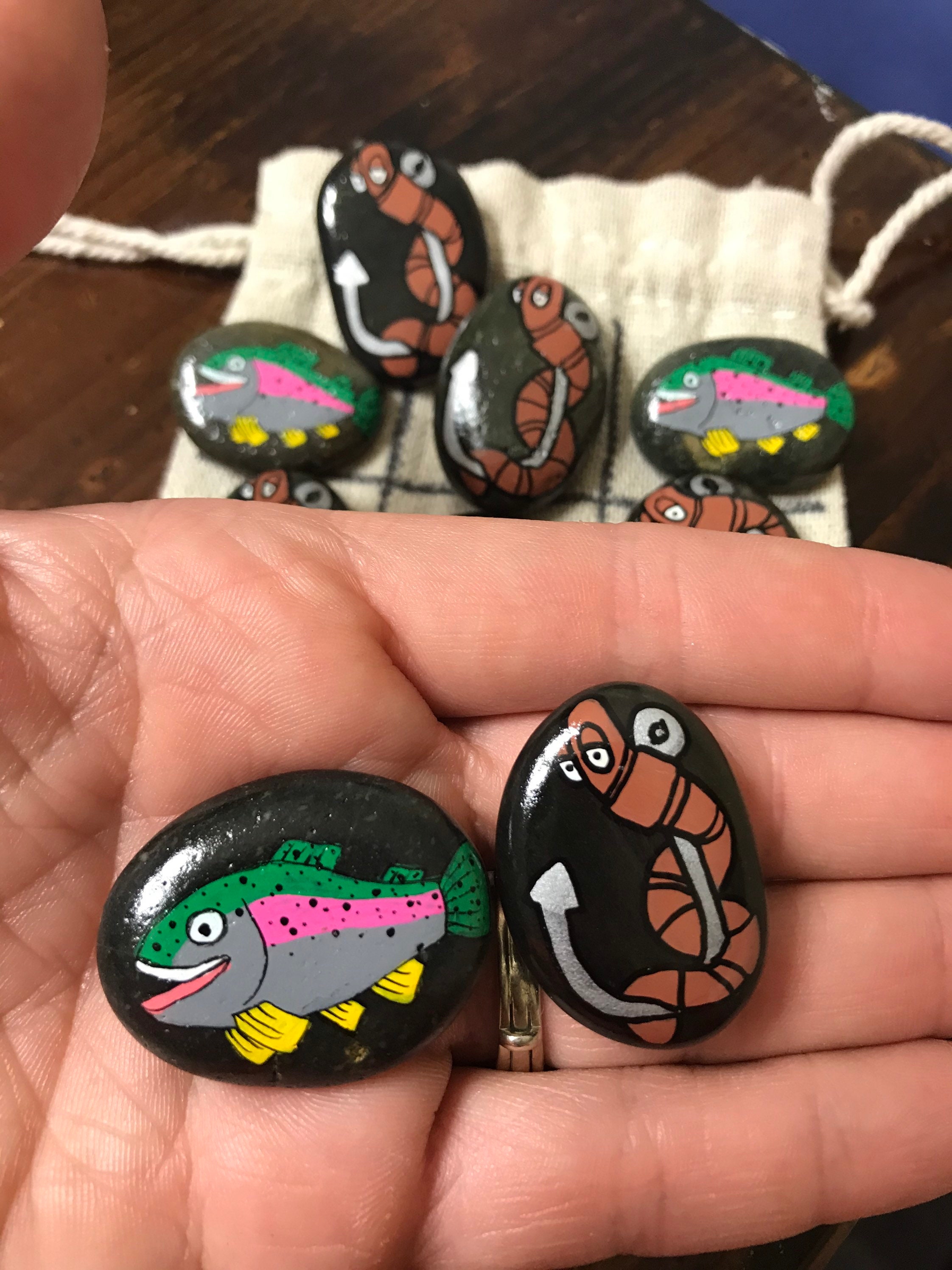 Fishing Tic Tac Toe // Tic Tac Toe Game // Summer Game // Painted Rock ...