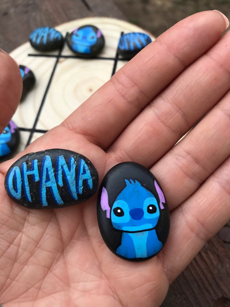 Lilo and Stitch Tic Tac Toe // Tabletop Game // Disney Tic Tac Toe ...