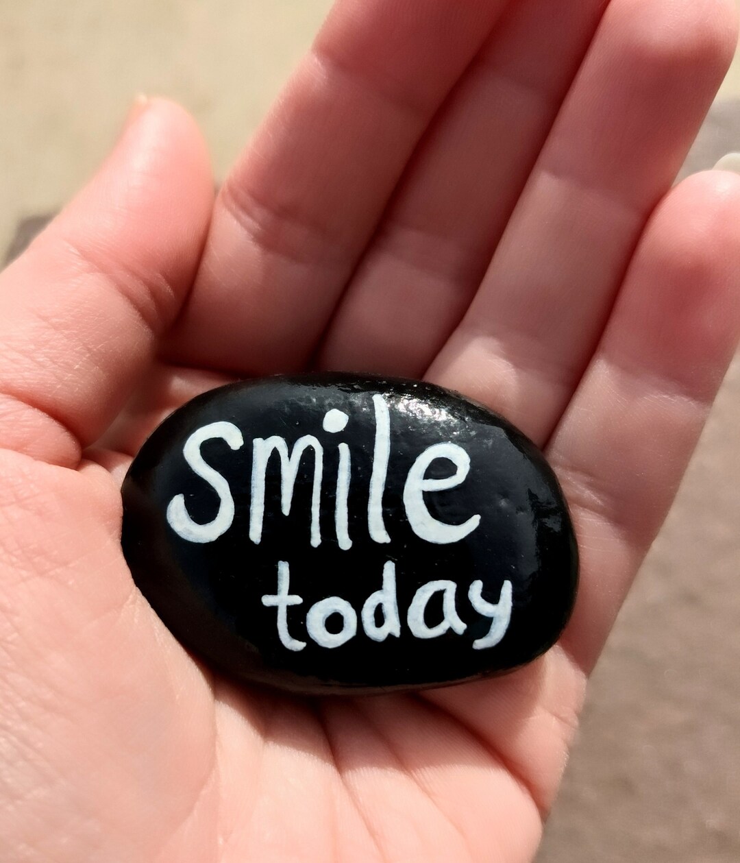 Custom Positivity Rock Encouragement Gift Inspirational Reminder Stone ...