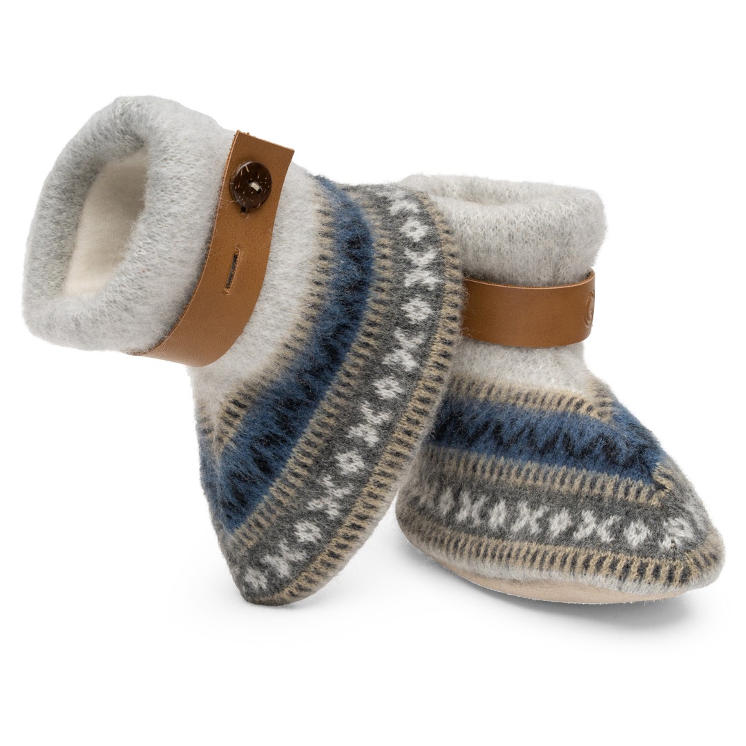 Handmade Polar Fleece Baby Booties: Soft Comfort Shoes (0-36 Months) - Etsy