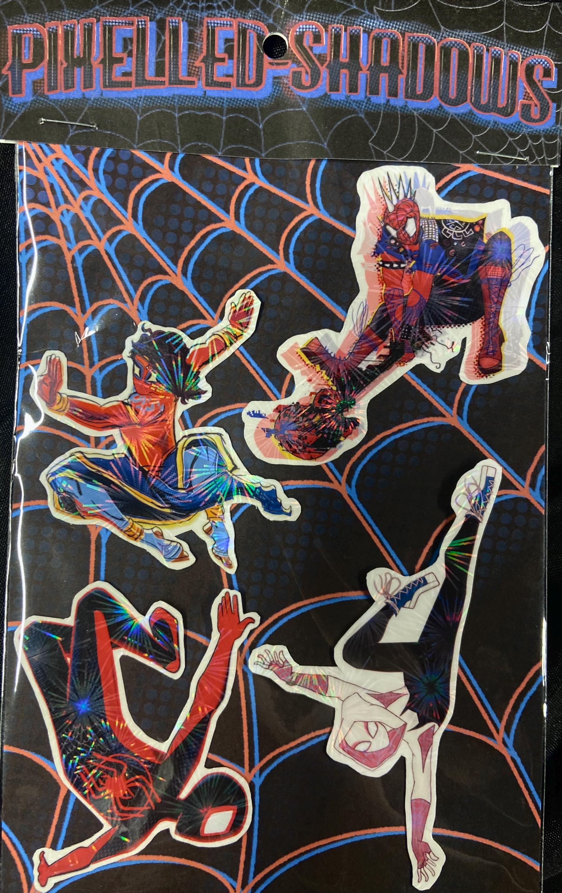 Spiderverse Holographic Vinyl Sticker Pack - Etsy