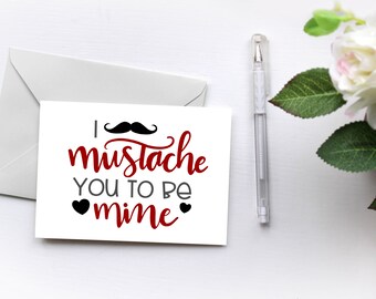 I mustache you | Etsy