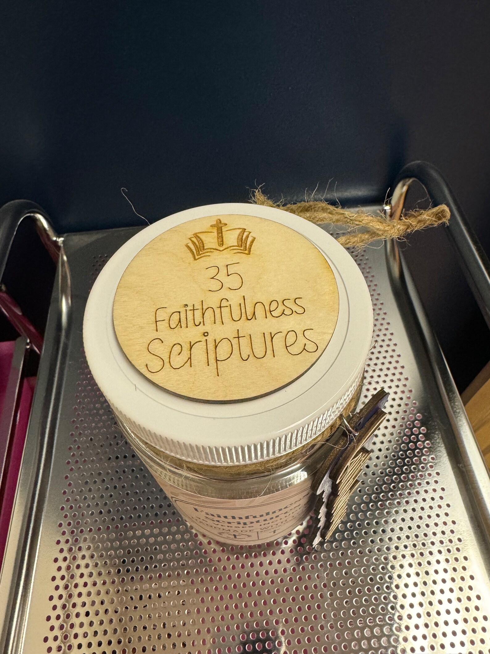 Laser Engraved Faithfulness Scriptures in a 32oz Jar, Gift for Family ...