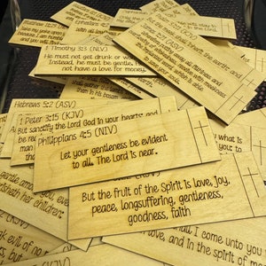 Gentleness Scriptures Scripture Jar, God's Encouragement, Christian ...