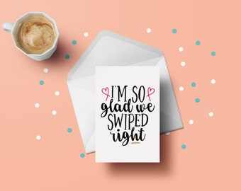 Glad I Swiped Right | Etsy