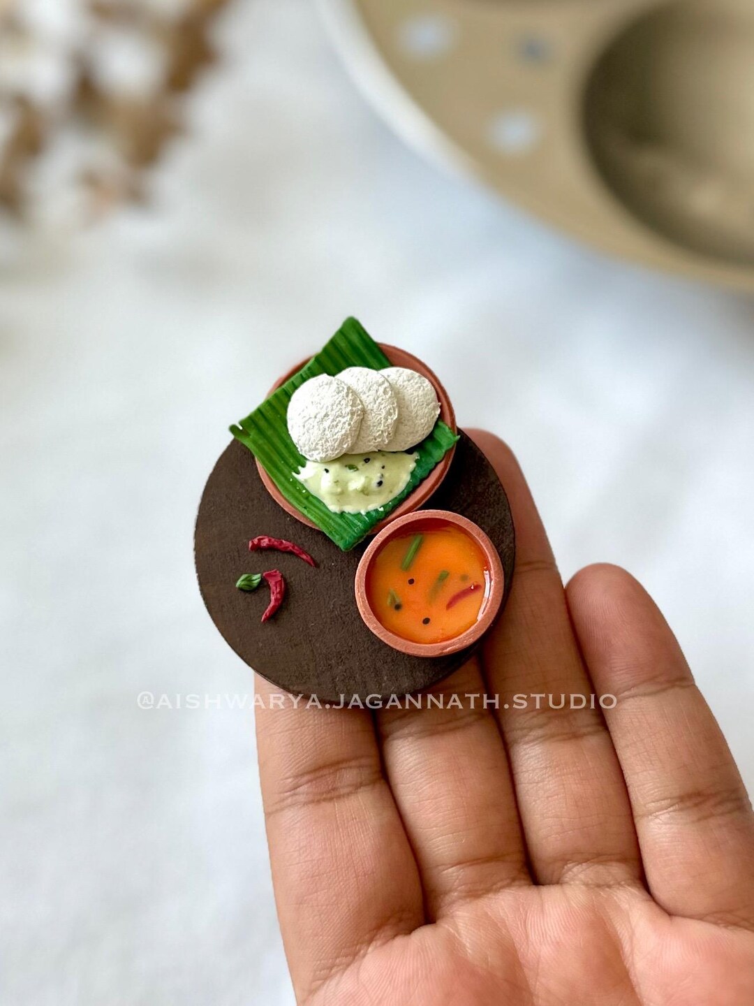 Fridge Magnet Idli and Sambar Indian Food Lover Gifts Cute Indian Theme ...