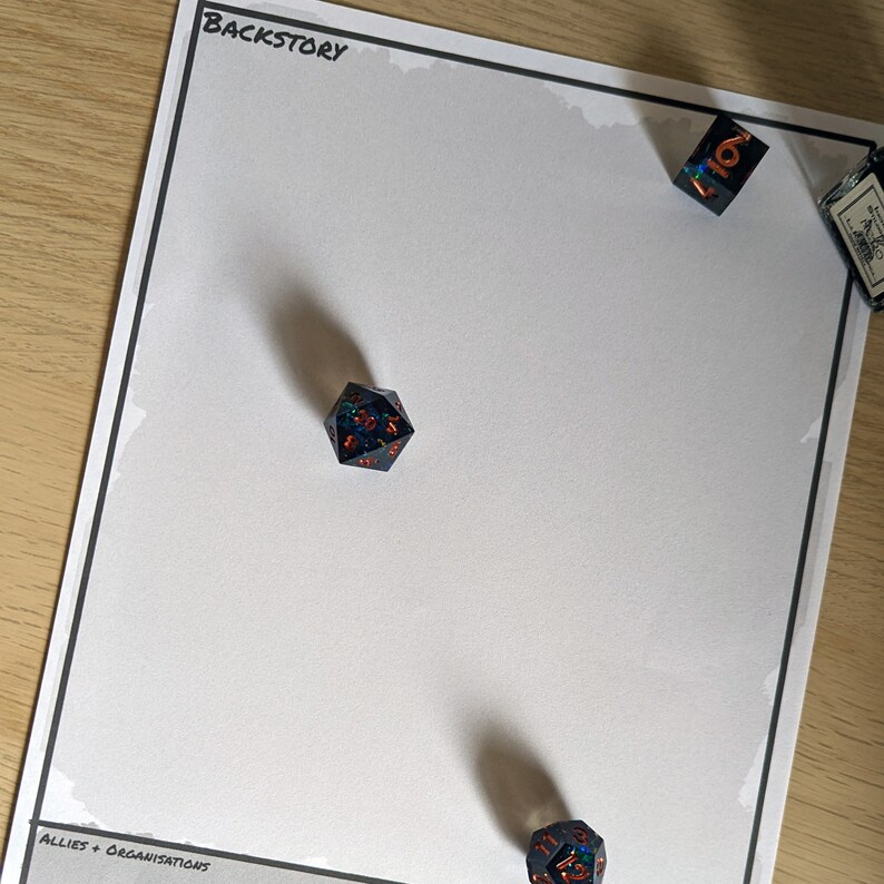 Dnd 5e Character Sheet the Expanded Scrawl Printable PDF Fillable PDF ...