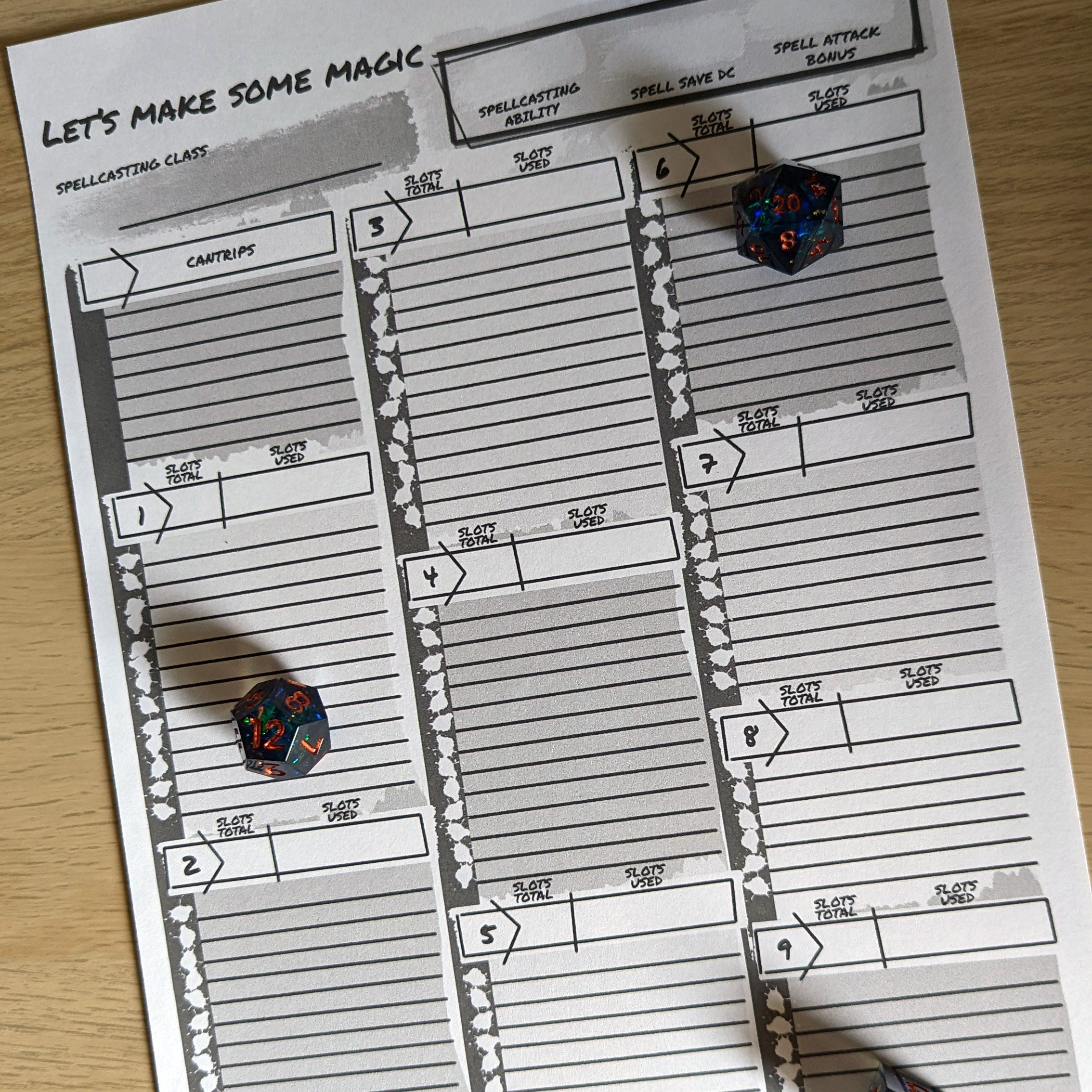 Dnd 5e Character Sheet - the Expanded Scrawl | Printable PDF | Fillable ...