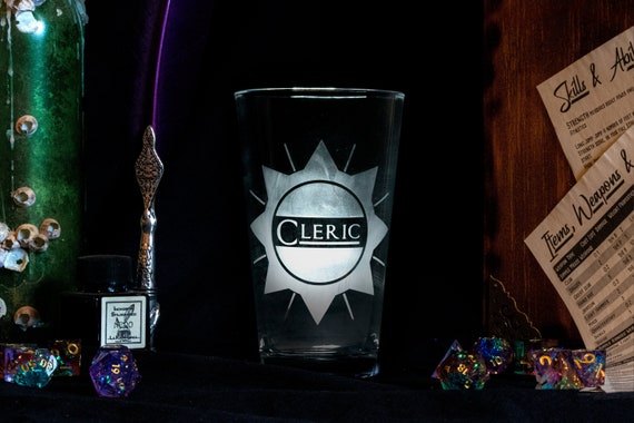Dnd Etched Class Glass Cleric - Etsy Australia