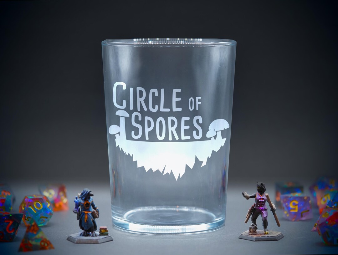 Dnd Etched Class Glass - Circle of Spores - Etsy