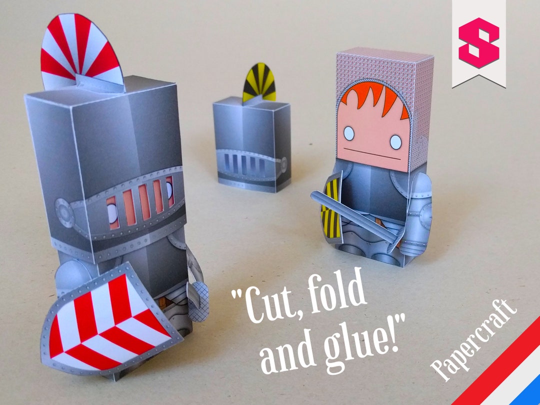 Knighty Knight - Printable Paper Craft - Etsy