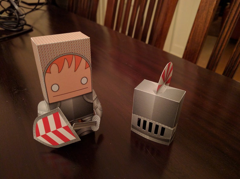 Knighty Knight - Printable Paper Craft - Etsy UK