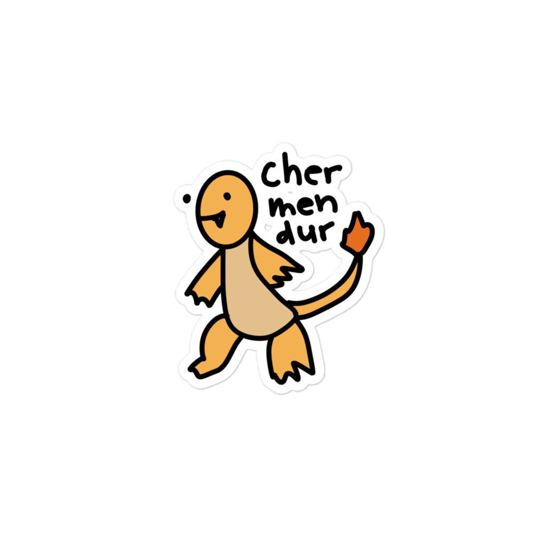 Poorly Drawn Pokedex #0004: Charmander - Etsy