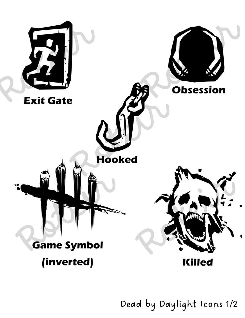 10 Dead by Daylight Icons SVG Bundle great for Cricut - Etsy Canada