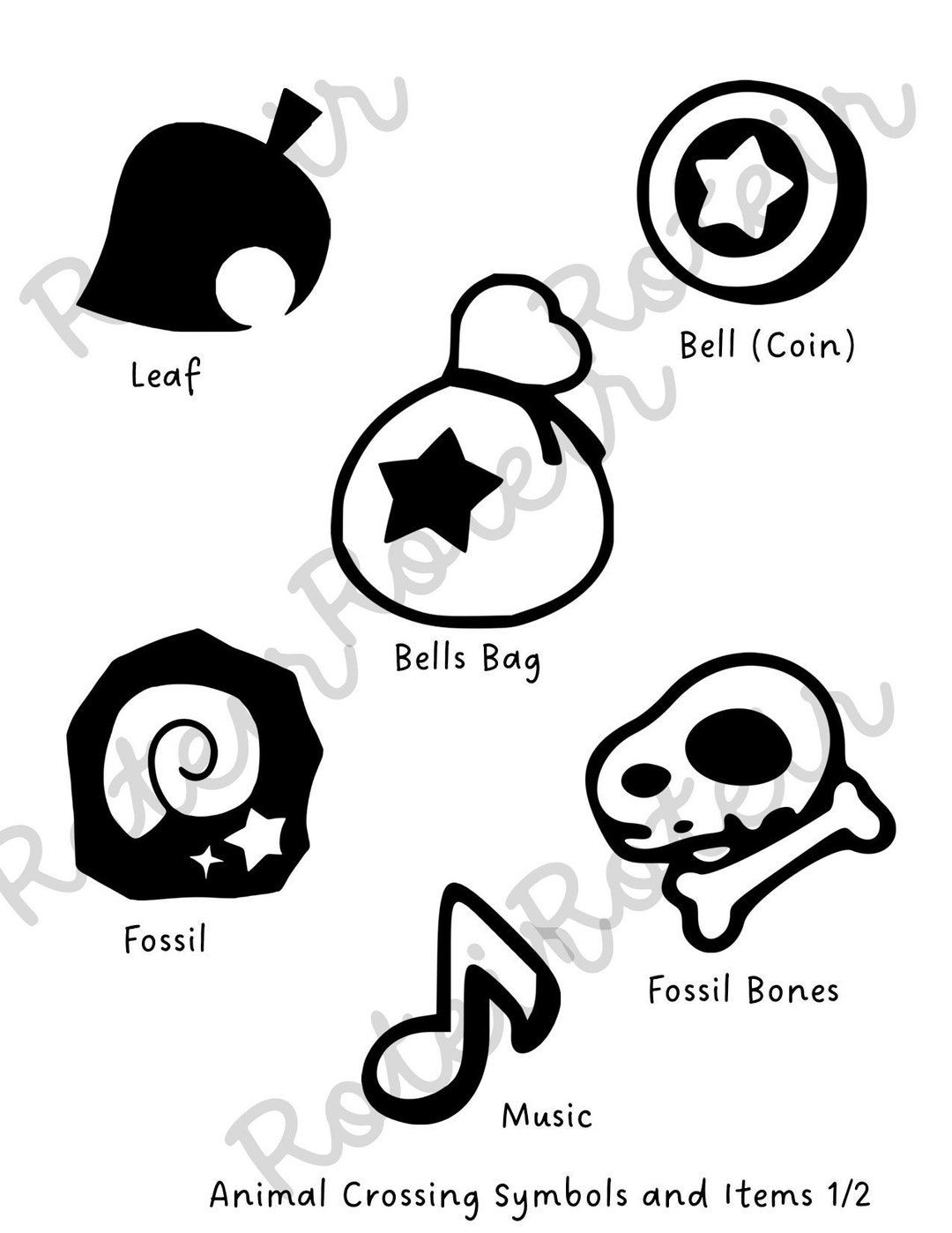 11 Animal Crossing Symbols and Items SVG Bundle (great for Cricut) - Etsy