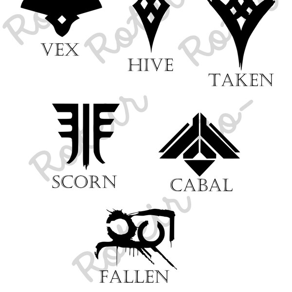 Destiny 2 Symbols Svg - Etsy