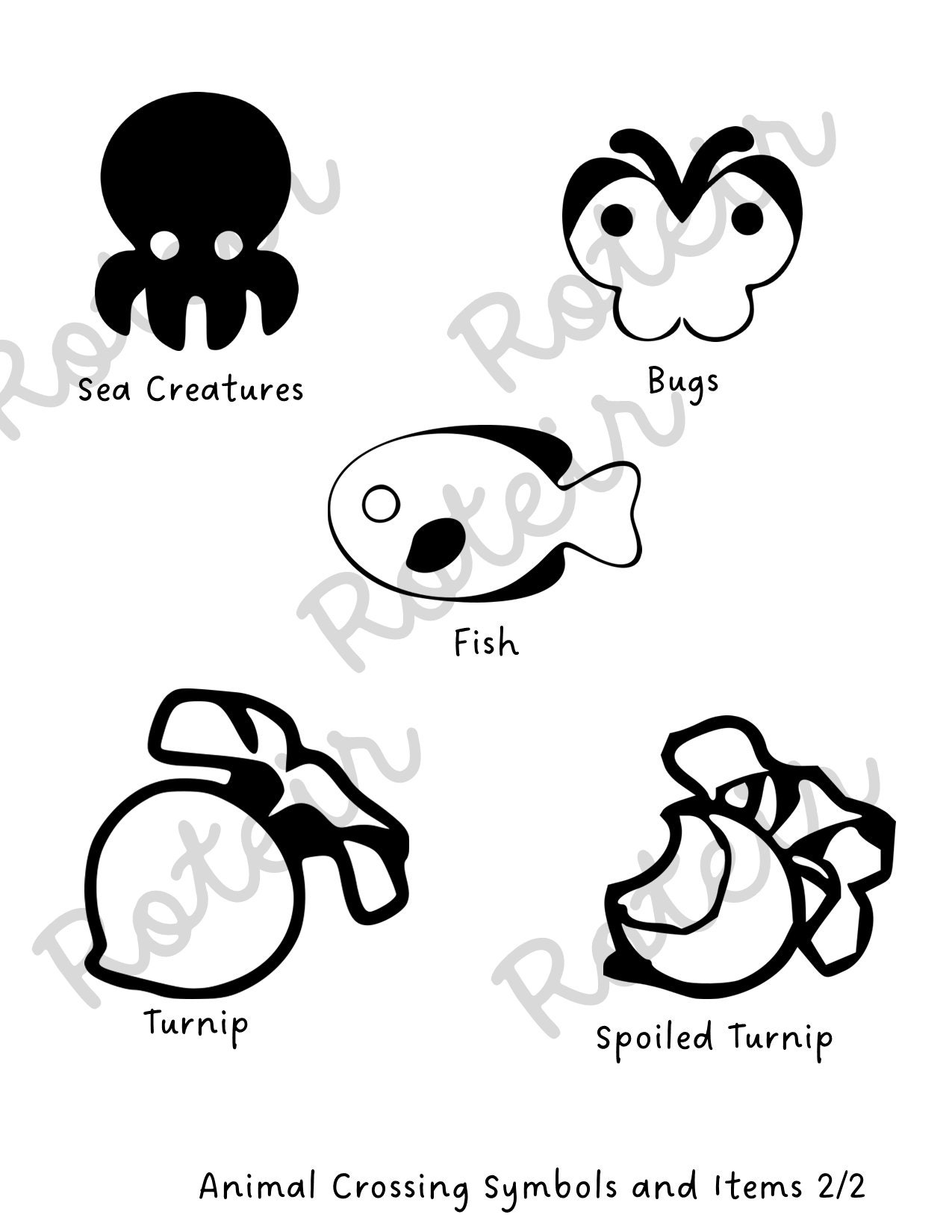 11 Animal Crossing Symbols and Items SVG Bundle (great for Cricut) - Etsy