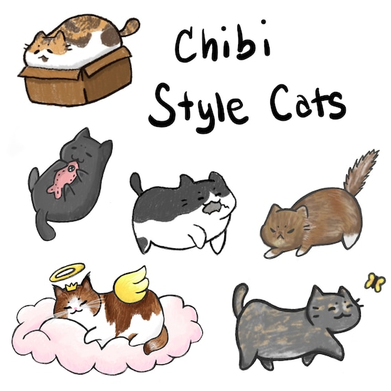 Chibi Cat Drawing