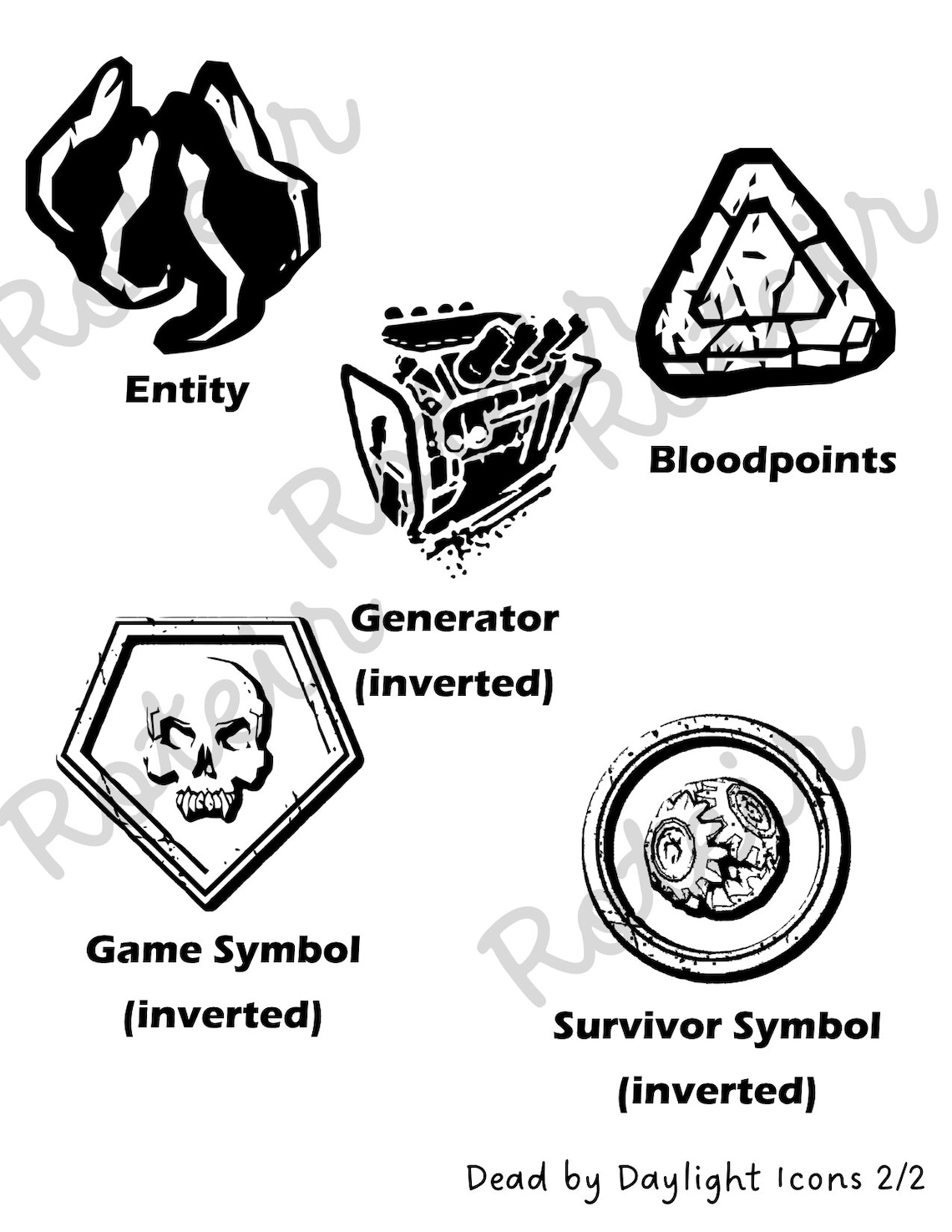 10 Dead by Daylight Icons SVG Bundle great for Cricut - Etsy