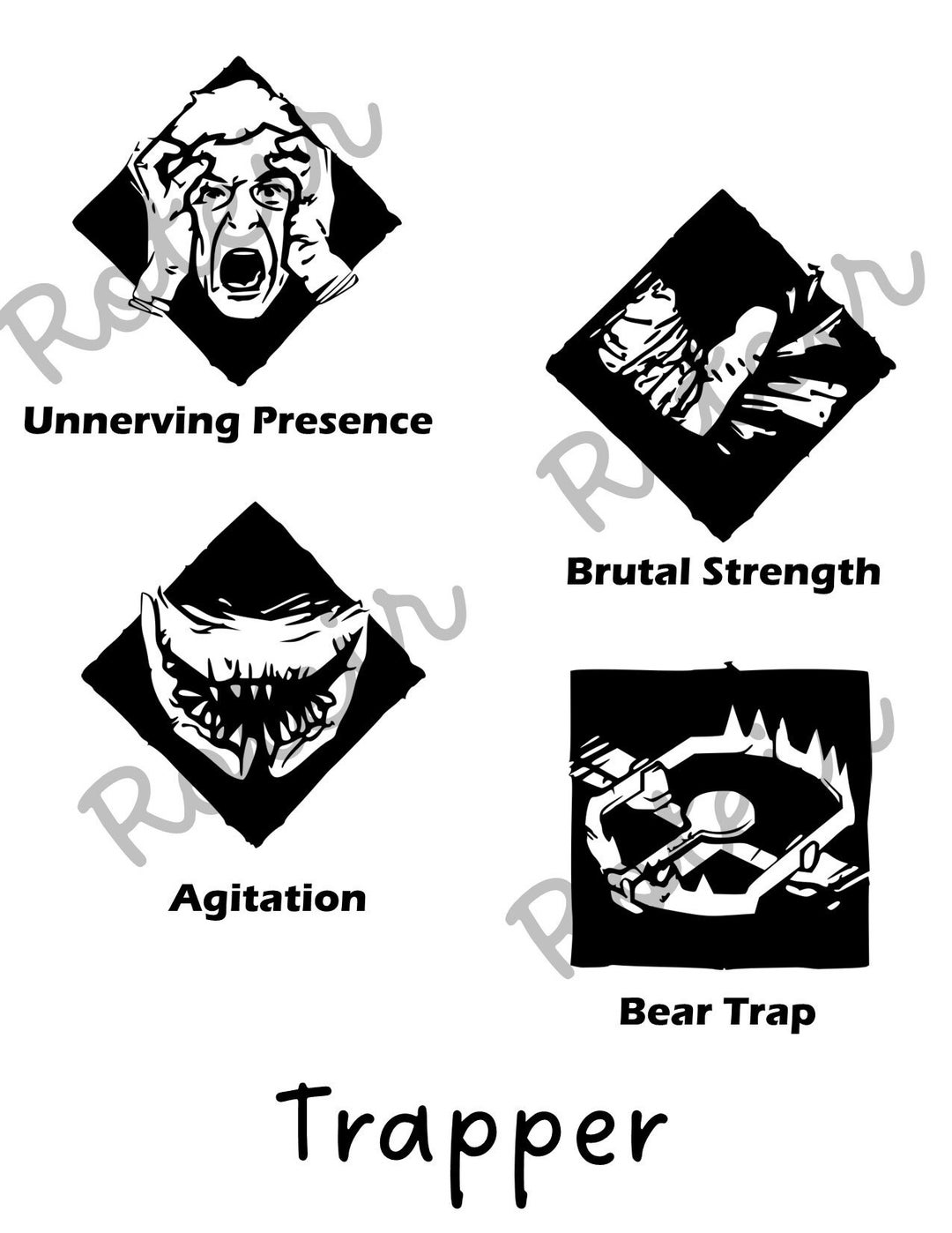 Trapper Dead by Daylight Icons 4 SVG Bundle (great for Cricut) - Etsy