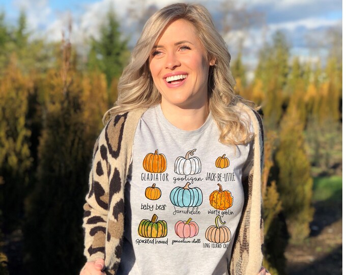 Screen Print Transfer Pumpkin Fall Pumpkin Varieties - Etsy