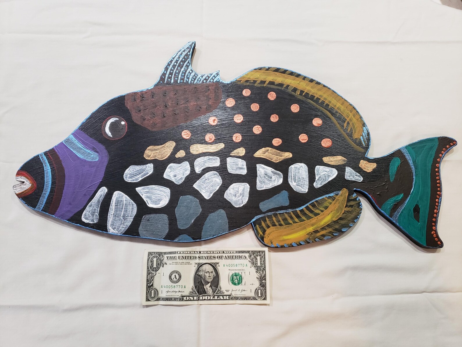 Hand-painted Fish, Original Wall Artwork - Etsy