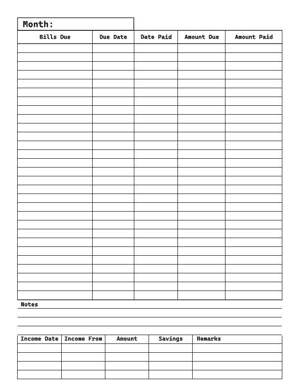 Simple Budget Tracker - Etsy