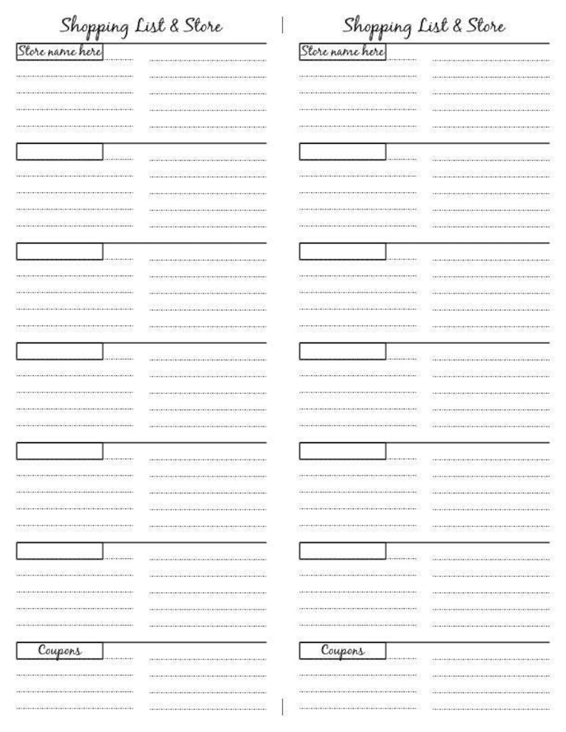 Shopping List And Store 8 5x11 Instant Digital Download Etsy shopping-list-and-store-8-5x11-instant-digital-download-etsy