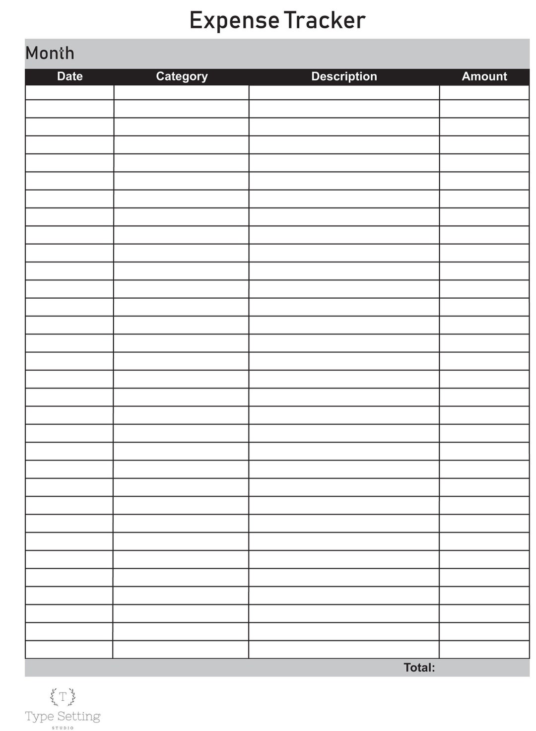 Expense Tracker, Expense Sheet, Expense Report, Money Usage, Money ...