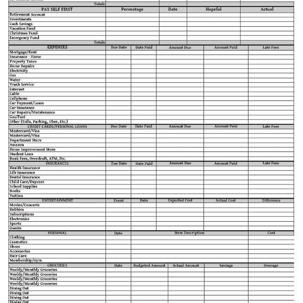 Income Tracker, Income, Payday Record, Allowance Record, Money Tracker ...