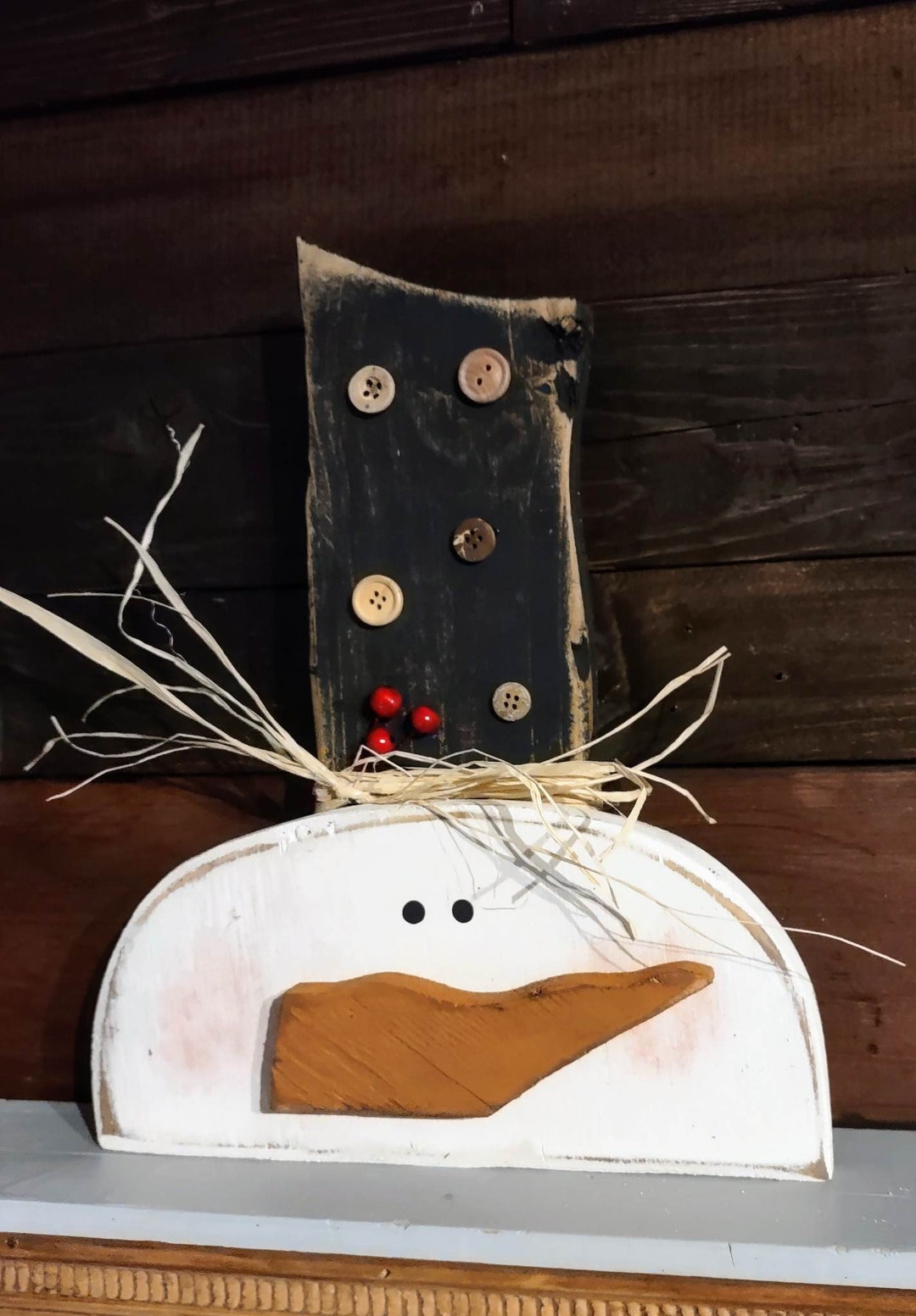 Snowman, Rustic Snowman, Vintage Snowman, Tabletop, Christmas Decor ...