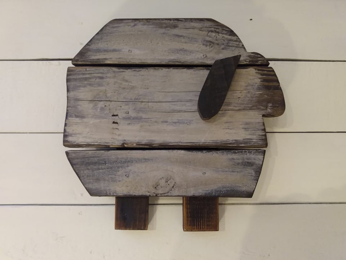 Wooden Sheep, Primitive Sheep, Farmhouse Decor, Farmhouse Sheep, Pallet ...