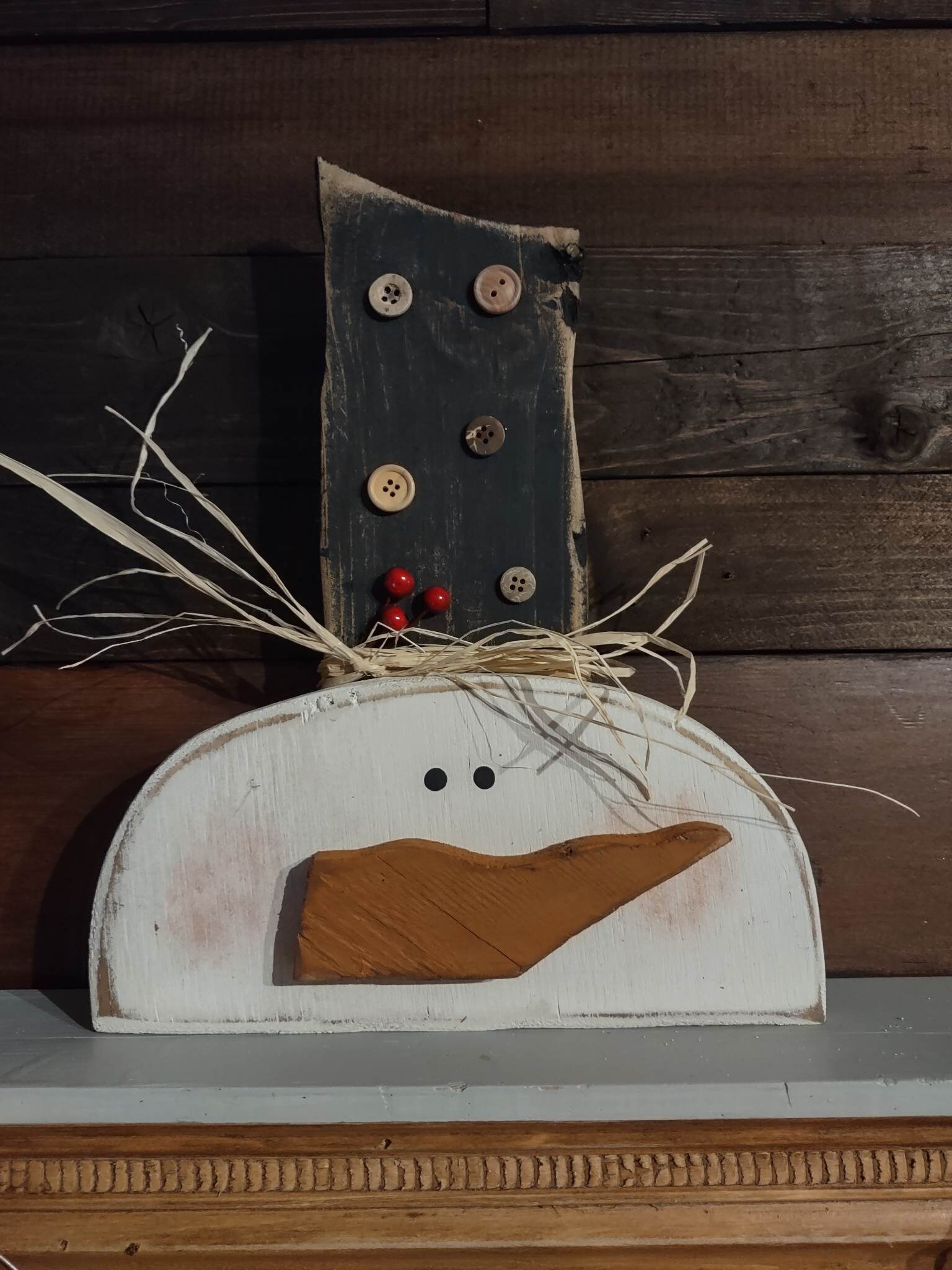 Snowman, Rustic Snowman, Vintage Snowman, Tabletop, Christmas Decor ...