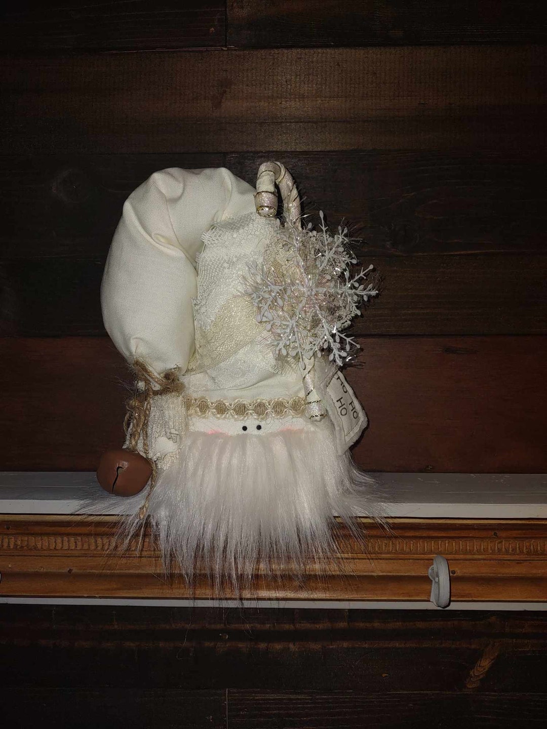 Santa, Table Top Christmas Decor, Fabric Santa, Country, Rustic Santa ...