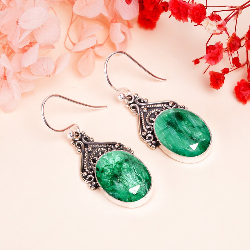 Emerald Earring - Etsy