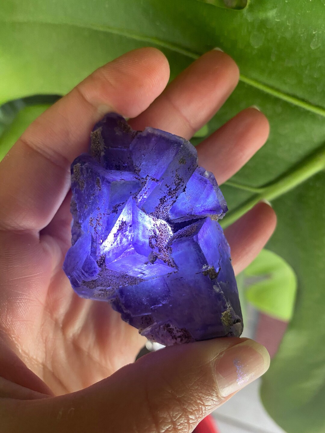 Purple Cubic Flourite Specimen, Large Cubic Flourite, Purple Flourite ...