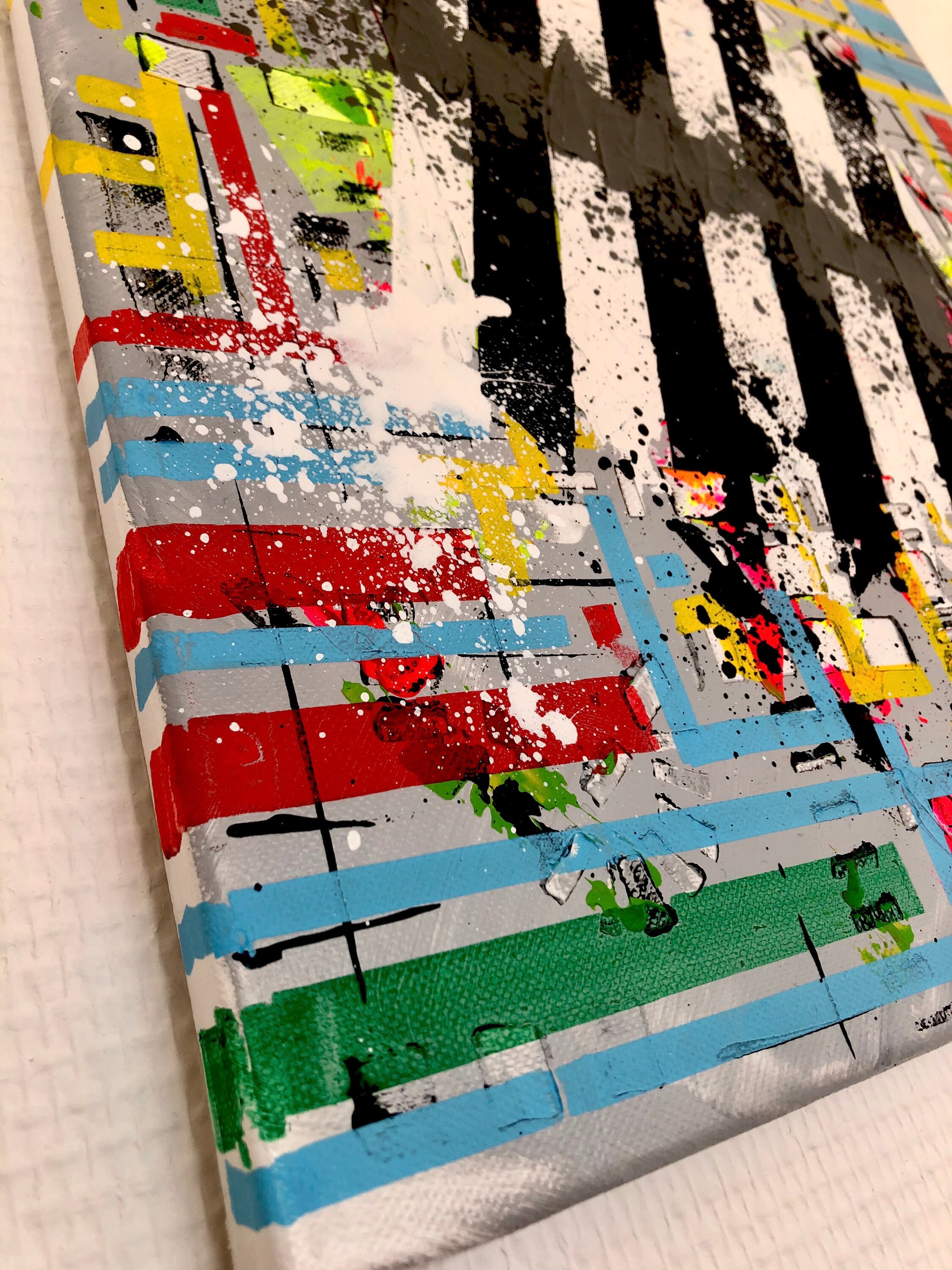 Original Abstract Acrylic Table | Etsy