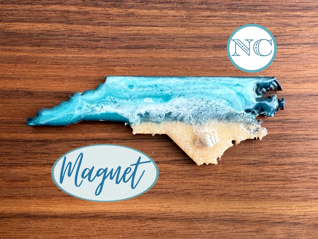 North Carolina Beach Magnet NC Coastal Gift Souvenir Ocean Keepsake ...