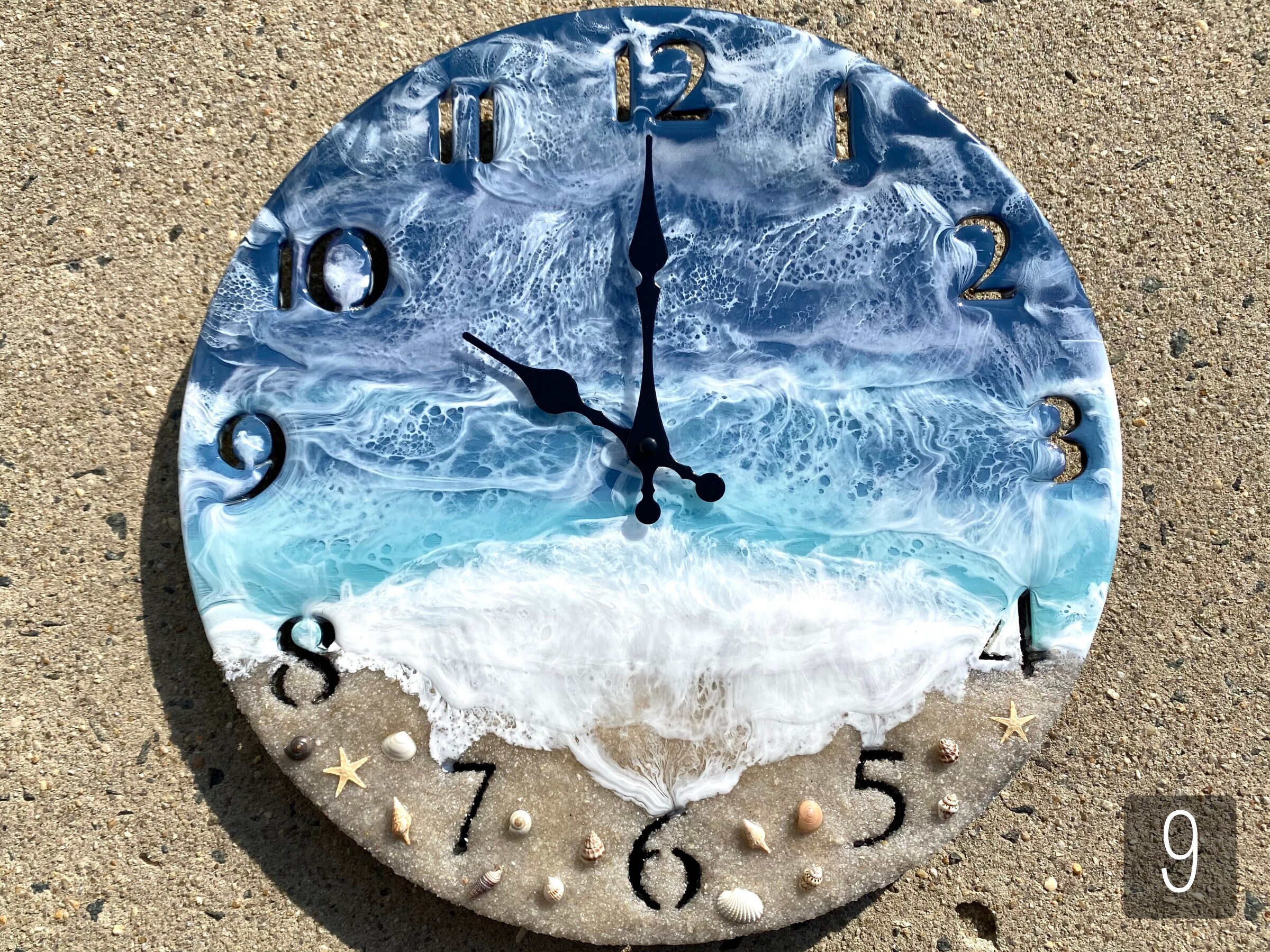 14 Beach Clock Beach Themed Clocks Luxury Ocean - Etsy Singapore