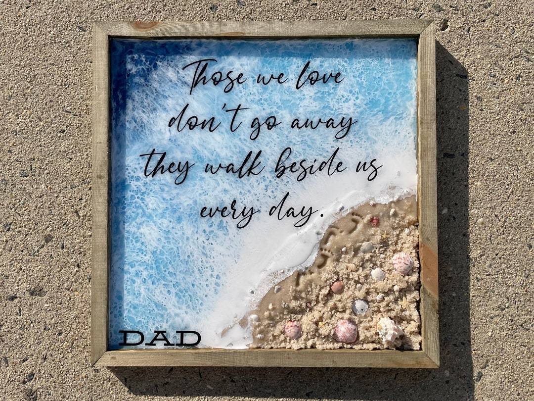 Ocean Memorial Art With Ashes: Handmade Coastal Remembrance Gift - Etsy