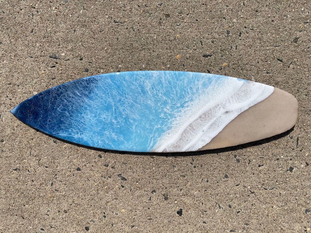 Epoxy Ombre Surfboard Wall Art: Coastal Beach House Decor - Etsy