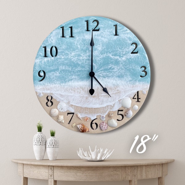 Beach Clock - Etsy