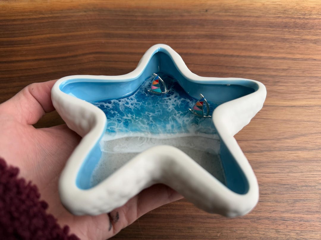 Sailboat Ring Dish Trinket Tray Personalized Custom Cute Gift Idea for ...