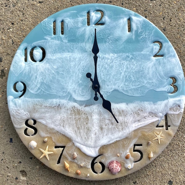 Beach Clock - Etsy