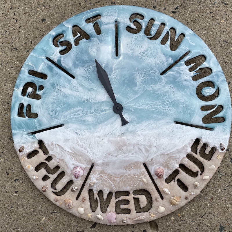 Retirement Clock With Days of the Week - Etsy