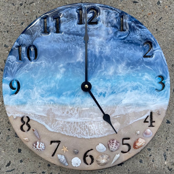 Beach Clock - Etsy