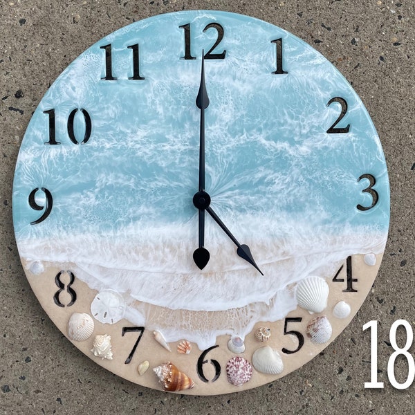 Beach Clock - Etsy